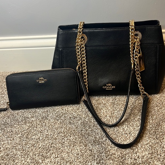 Coach | Bags | Coach Brooke Chain Carryall With Matching Wallet | Poshmark